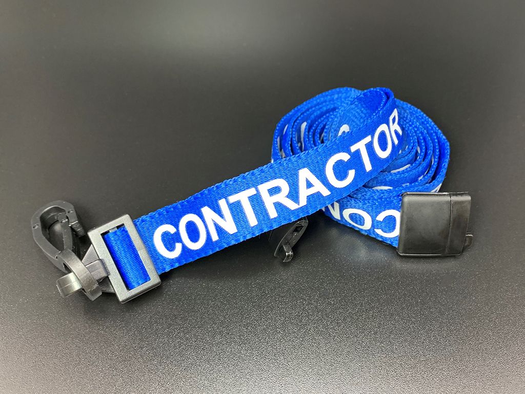 Breakaway Lanyard CONTRACTOR - Plastic ID Cards, Photo ID Card and ...